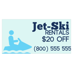 Jet Ski Rental Vinyl Banners | Printastic.com
