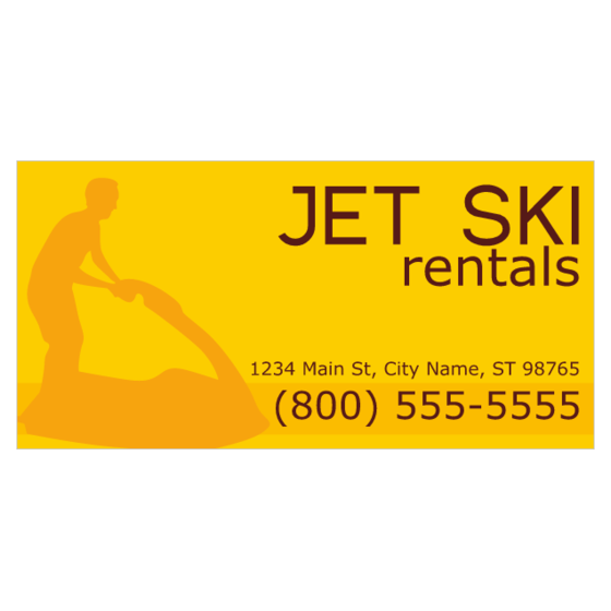 Jet Ski Rental Vinyl Banners | Printastic.com