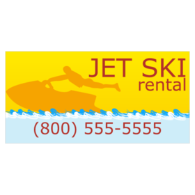 Jet Ski Rental Vinyl Banners | Printastic.com