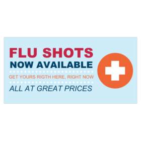 Flu Shot Banners | Printastic
