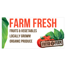 Farm Fresh fruit and produce Banners | Printastic