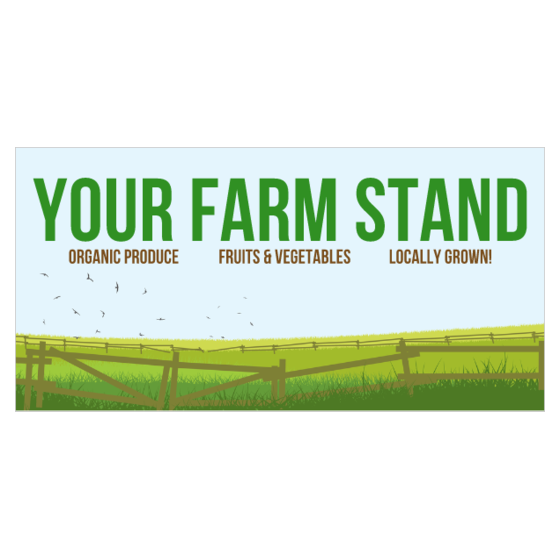 Farmer's Market Banners - Grocery Farm Fresh Produce Banners