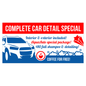 Advertise Effectively With Auto Detailing Banners - Printastic.com