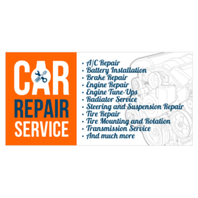 Custom Printed Auto Repair Banners | Printastic.com
