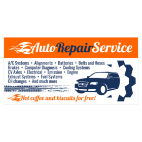 Custom Printed Auto Repair Banners | Printastic.com