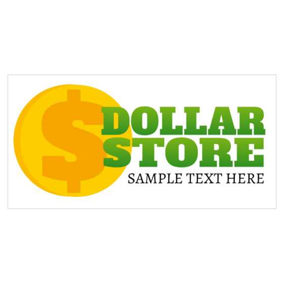 Custom Dollar Store Retail Banners for Store Advertising