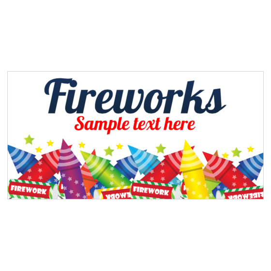 Custom Fireworks Store Retail Banners for Advertising