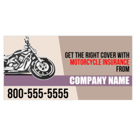 Custom Motorcycle Insurance Banners | Printastic.com