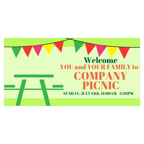 Custom Picnic Banners | Printastic.com
