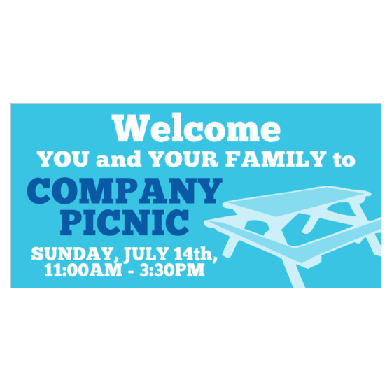 Custom Picnic Banners | Printastic.com