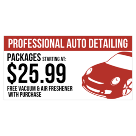 Advertise Effectively With Auto Detailing Banners - Printastic.com
