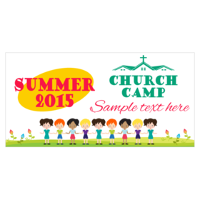 Promote Your Upcoming Event With A Customized Church Camp Banner ...