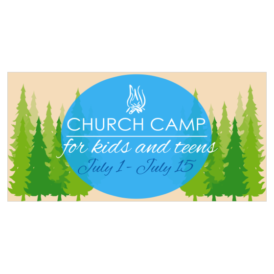 Promote Your Upcoming Event With A Customized Church Camp Banner ...