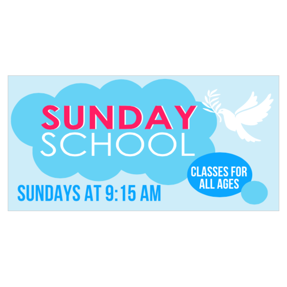 Promotional and Educational Sunday School Banners