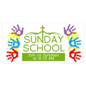 Promotional and Educational Sunday School Banners