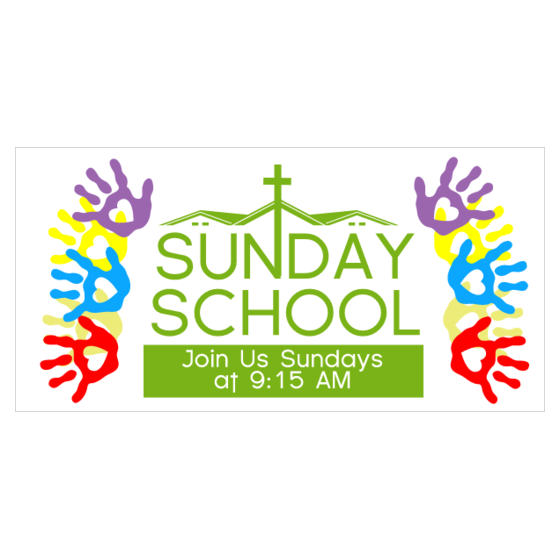 Promotional and Educational Sunday School Banners