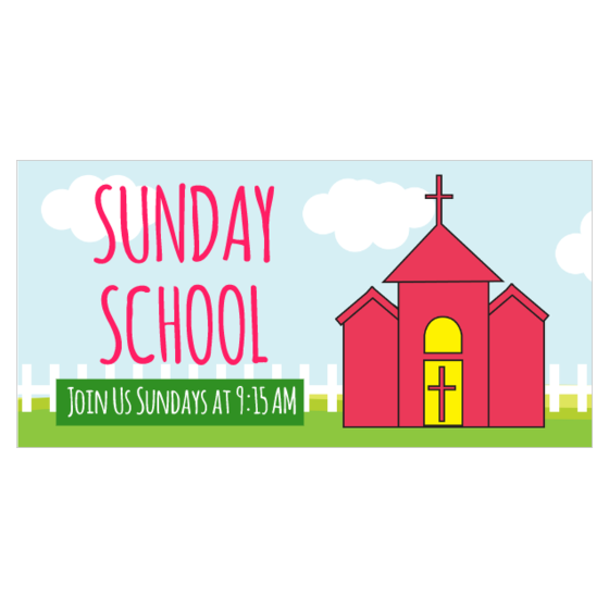 Promotional and Educational Sunday School Banners