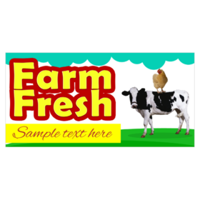 Farm Fresh fruit and produce Banners | Printastic