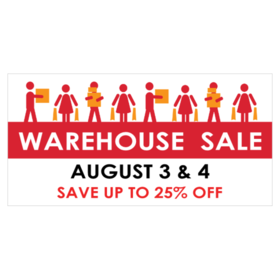 Warehouse Sale Banner!