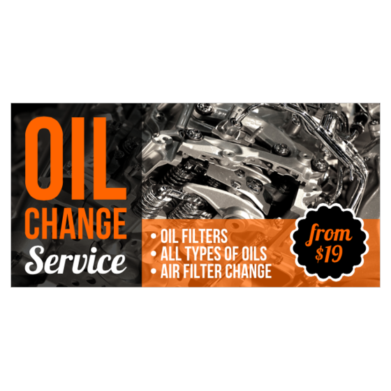 Oil Change Banners | Printastic