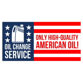Oil Change Signs | Banners Oil Change Services Use