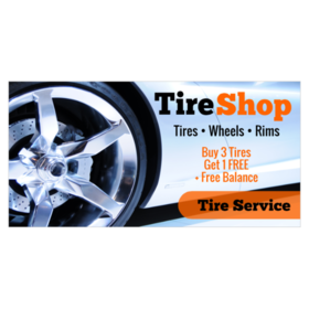 Tire Banners | Banners Tire Shops Use for Promoting Tire Sales