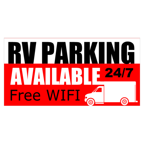 Custom RV Motorhome Park Banners