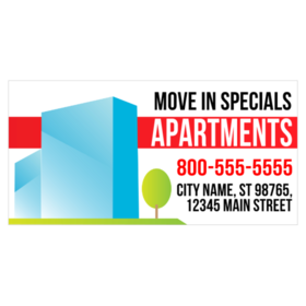 Apartment Banners | Apartment Move In Special Vinyl Banners