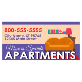 Apartment Banners | Apartment Move In Special Vinyl Banners