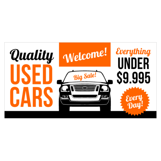Car Sale Signs | Used Car Dealer Vinyl Banners