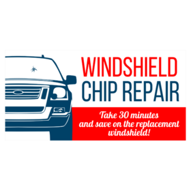 Car Windshield Repair and Replacement Banners