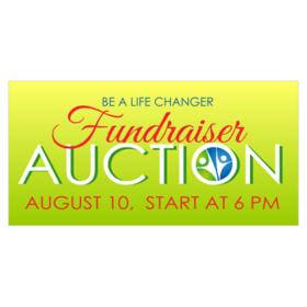 Custom Fundraising Banners Fundraisers use to promote an Auction