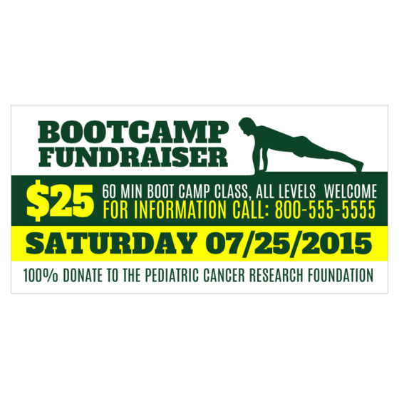 Custom Fundraising Banners Fundraisers use For Events and Functions