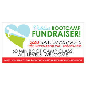 Custom Fundraising Banners Fundraisers use For Events and Functions