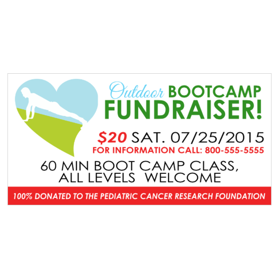 Custom Fundraising Banners Fundraisers use For Events and Functions