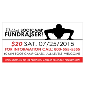 Custom Fundraising Banners Fundraisers use For Events and Functions