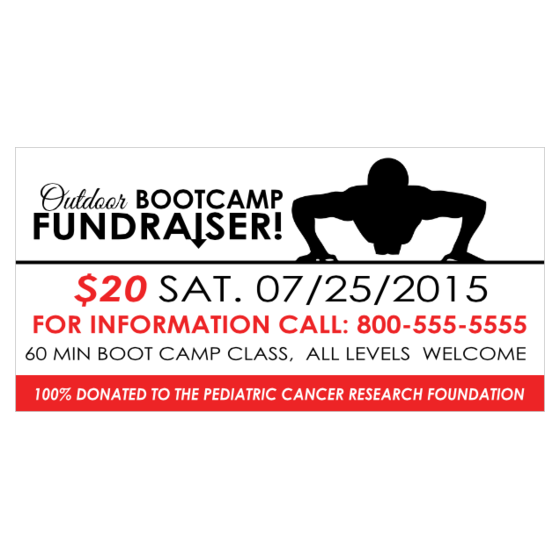 Custom Fundraising Banners Fundraisers use For Events and Functions