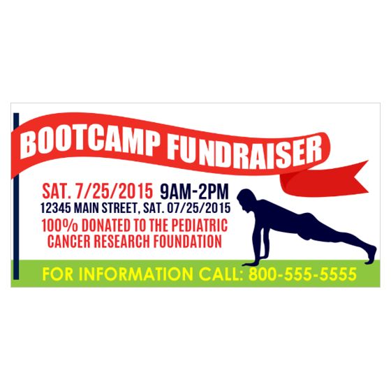 Custom Fundraising Banners Fundraisers use For Events and Functions