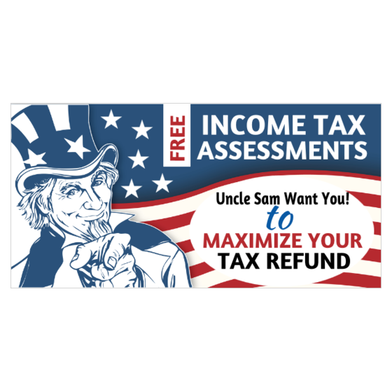 Tax Service Signs For Custom Tax Banners