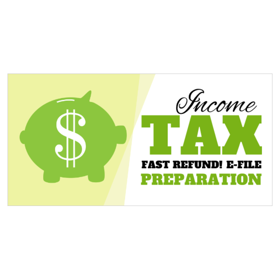 Tax Service Signs For Custom Tax Banners