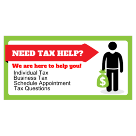Tax Service Signs For Custom Tax Banners