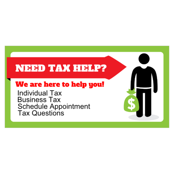 Tax Service Signs For Custom Tax Banners