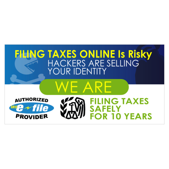 Tax Service Signs For Custom Tax Banners