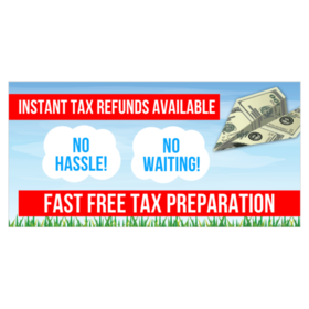 Tax Service Signs For Custom Tax Banners