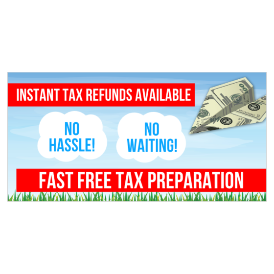 Tax Service Signs For Custom Tax Banners