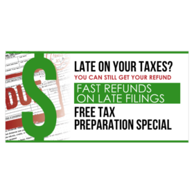 Tax Service Signs For Custom Tax Banners