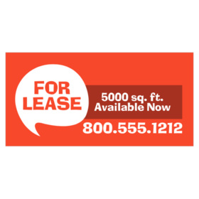 For Lease Banner | Printastic.com
