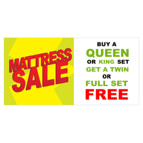 Custom Mattress Store Banners for Mattress Retailers