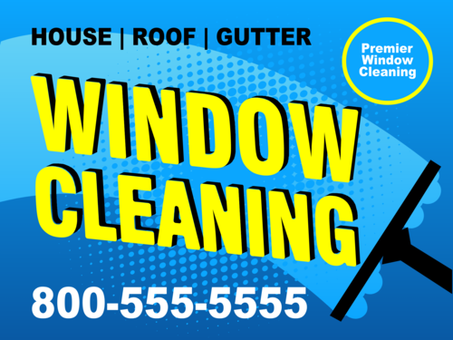 Window Washing Yard Signs