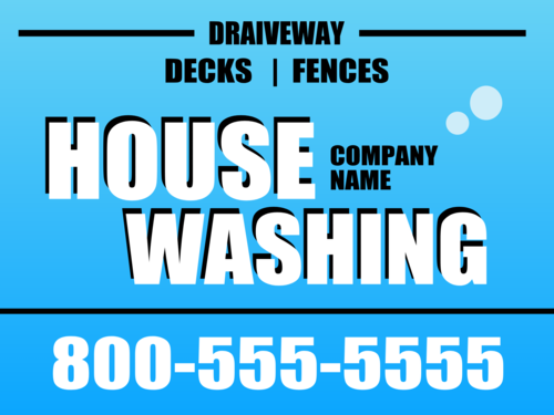 Pressure Washing Yard Signs
